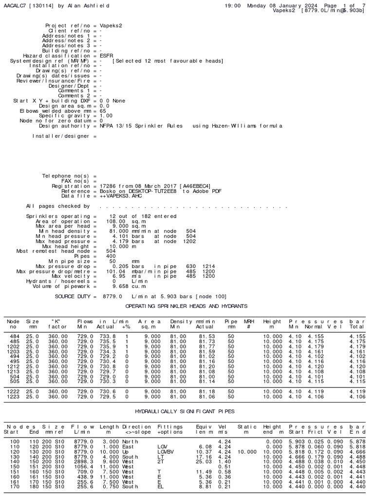 MF Vapeks3 2401081756 | PDF | Fire Sprinkler System | Liquids