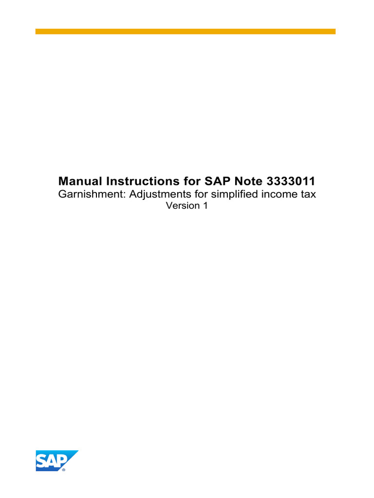 Manual Instructions For SAP Note 3333011 | PDF | Computing