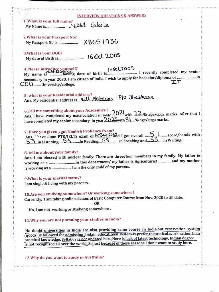 Interview | PDF | Higher Education | Educational Stages