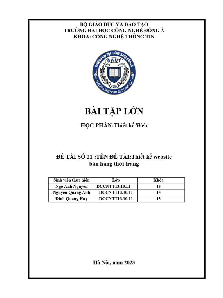 BTL TKW Nhóm3 Đề21 | PDF