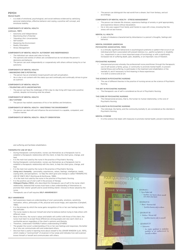 PSYCH | PDF | Mental Disorder | Feeling