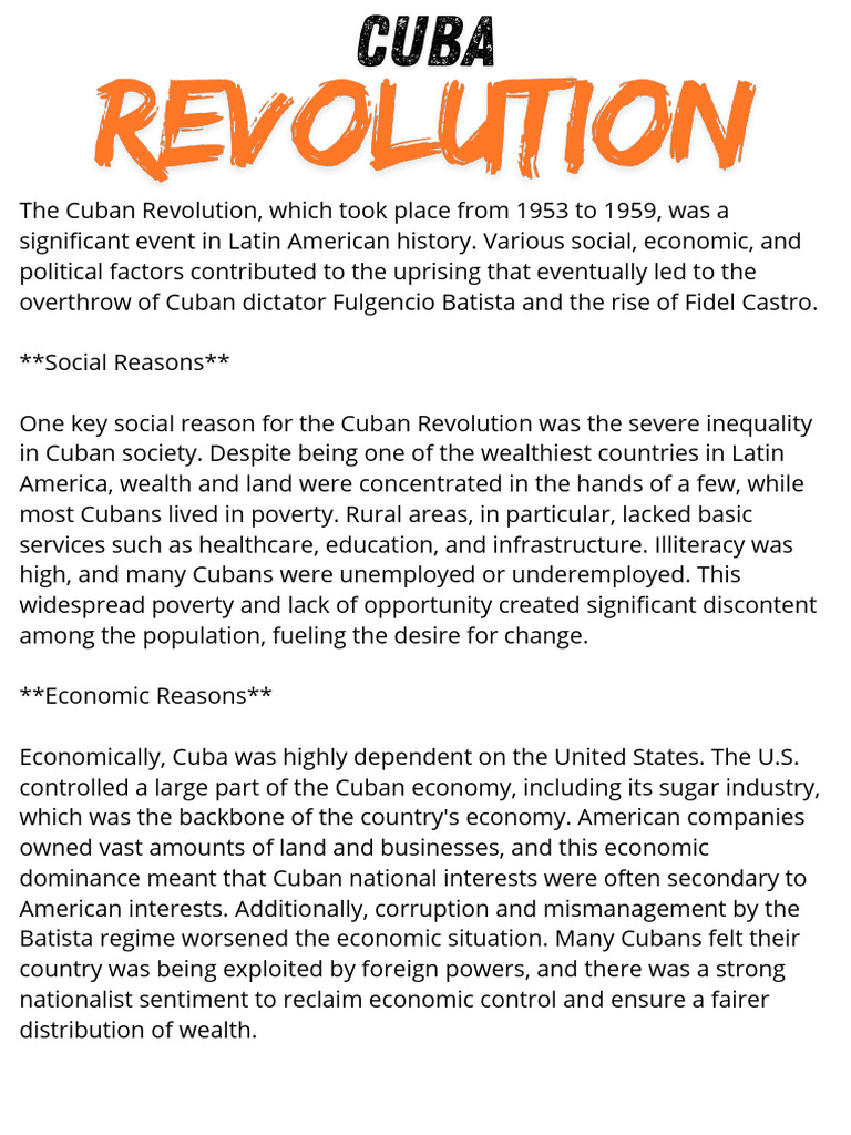 Cuba Revolution | PDF | Cuba | Cuban Revolution