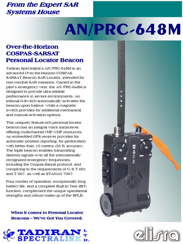 An - PRC-648M PLB DS | PDF | Radio | Information And Communications Technology