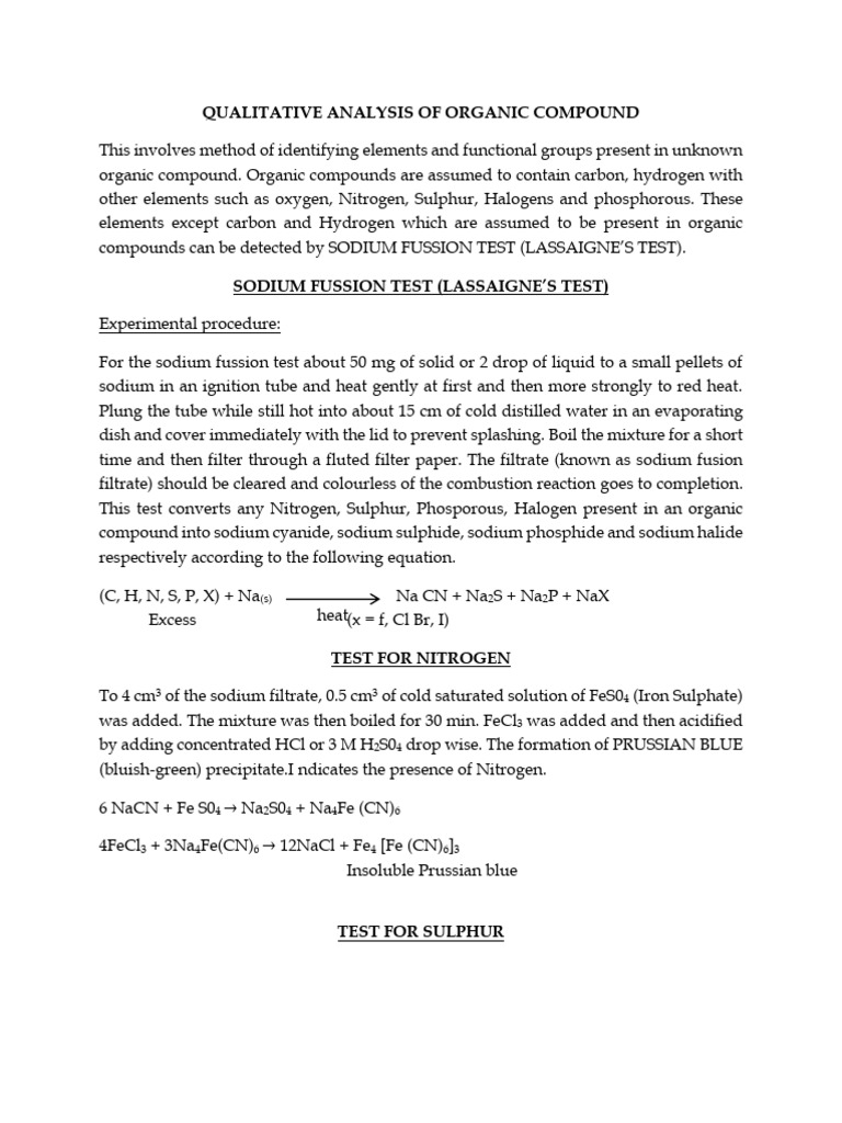 CHM 102 Lecture 1 Awojide | PDF | Cyanide | Sodium