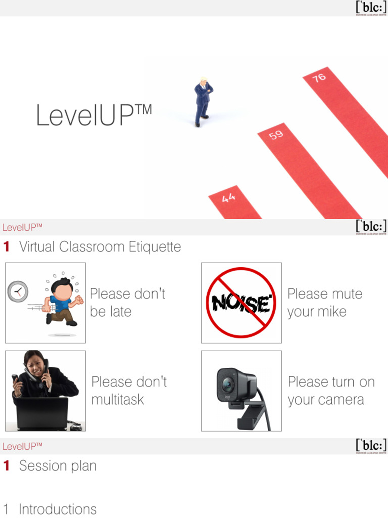 LevelUP - First Session (Intro, Needs Analysis, Small Talk) | PDF