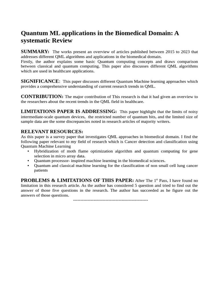 Assignment | PDF | Machine Learning | Quantum Computing