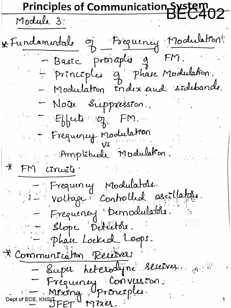 PCS Module 3 Notes | PDF