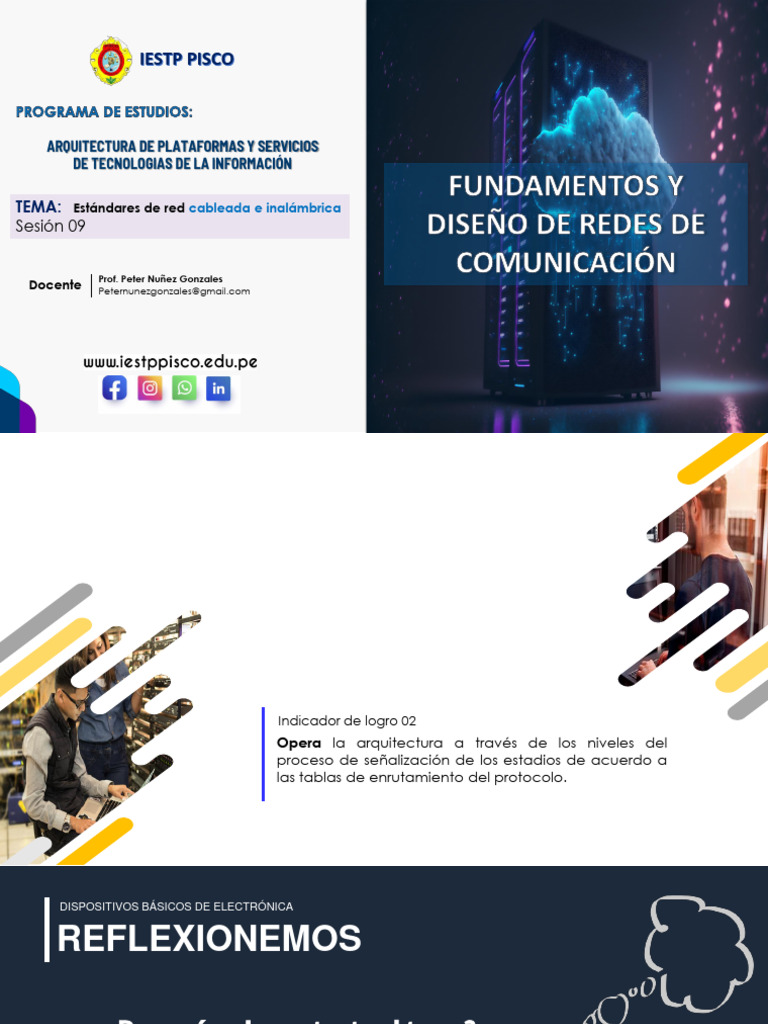 Sesion 09 - Estandares de Red Cableada e Inalambrica | PDF | Ieee 802. ...