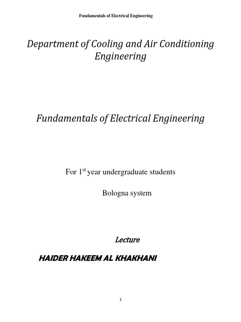  Electrical Engineering PDF Electrical Resistance And