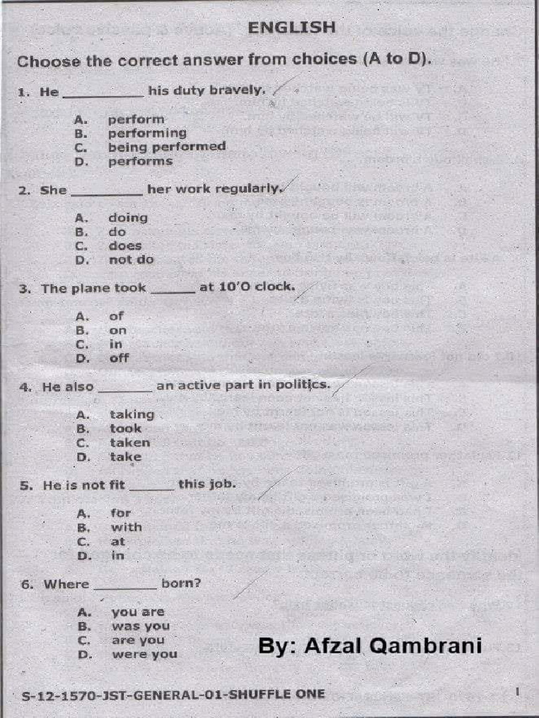 Ect Past Papers | PDF