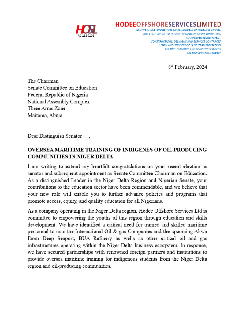 Niger Delta Maritime Training Appeal | PDF | Nigeria