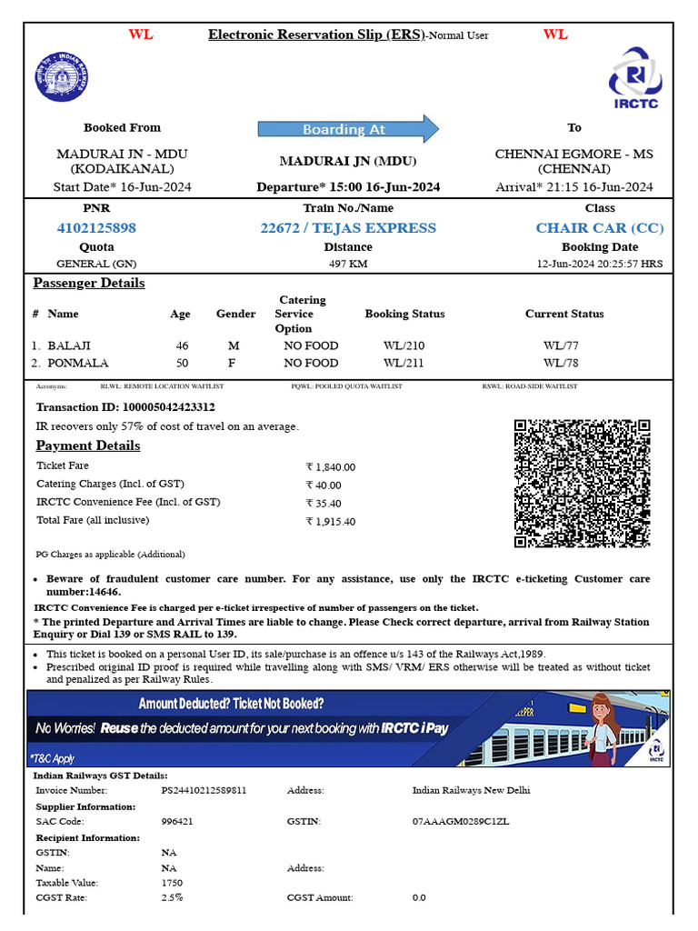 Mdu Chennai | PDF | Identity Document