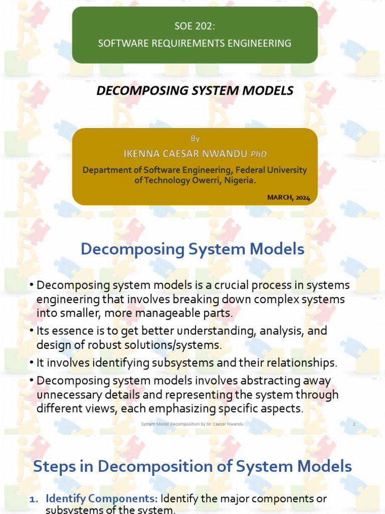 SOE 202 Decomposing System Models | Download Free PDF | System | Conceptual Model