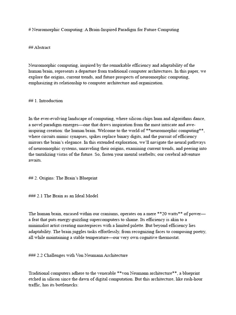 Neuro | PDF | Computer Science | Cognitive Science