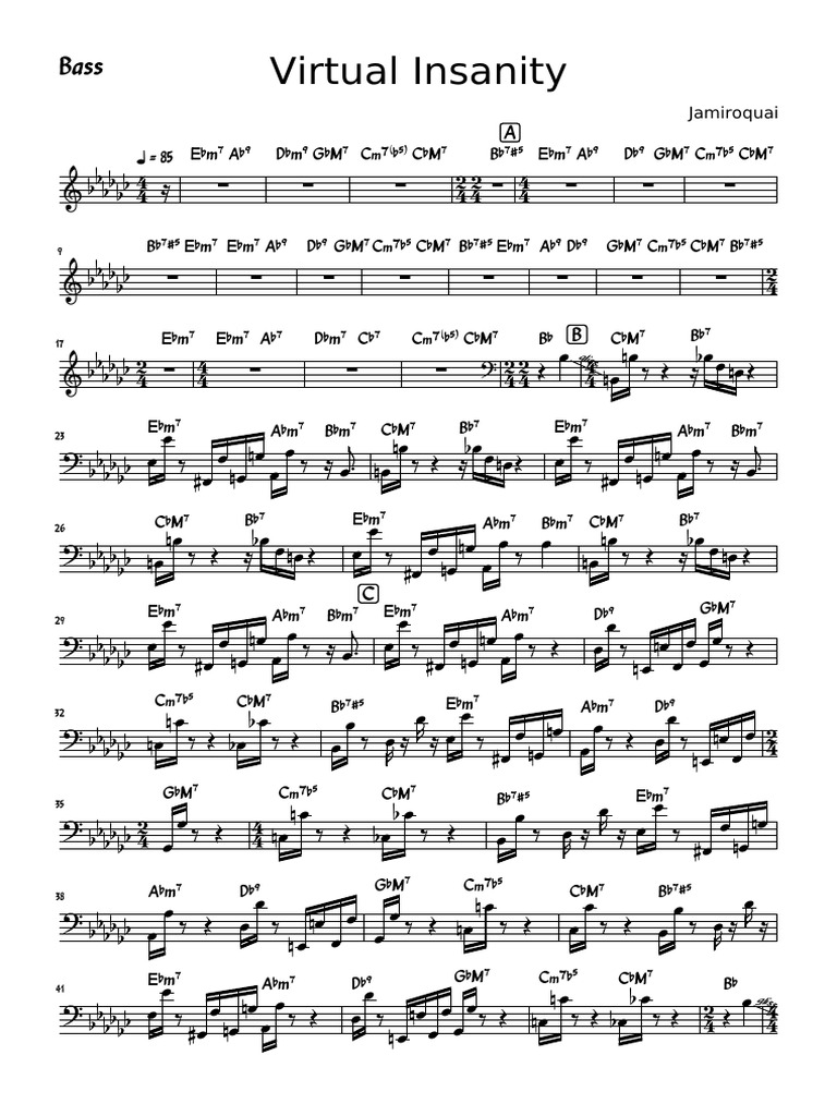 Virtual Insanity | PDF | Songs Written | Funk
