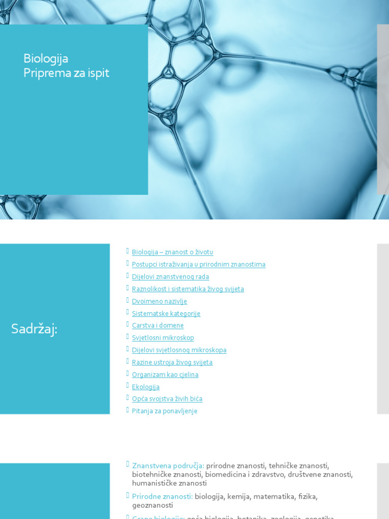 Biologija - Priprema Za Ispit EKOLOGIJA | PDF