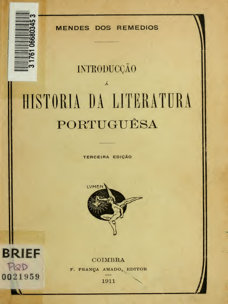 Introdução À História Da Literatura Portuguesa | PDF | Latim | Árabe