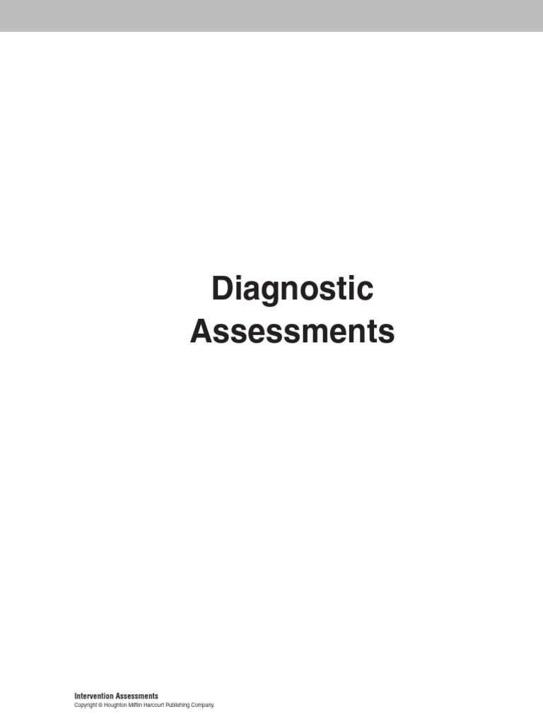 Intervention Assessments Diagnostic Assessments | PDF | Word | Syllable