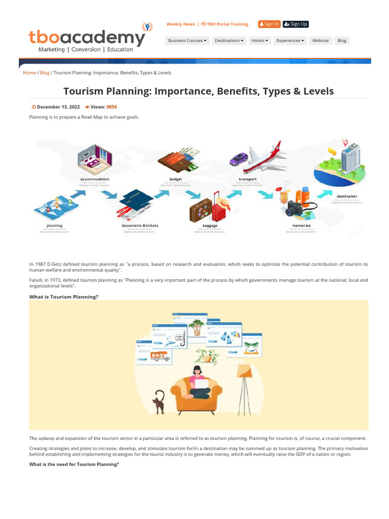 TourismPlanningImportance, Benefits, Types&Levels 1685893415124 | PDF ...