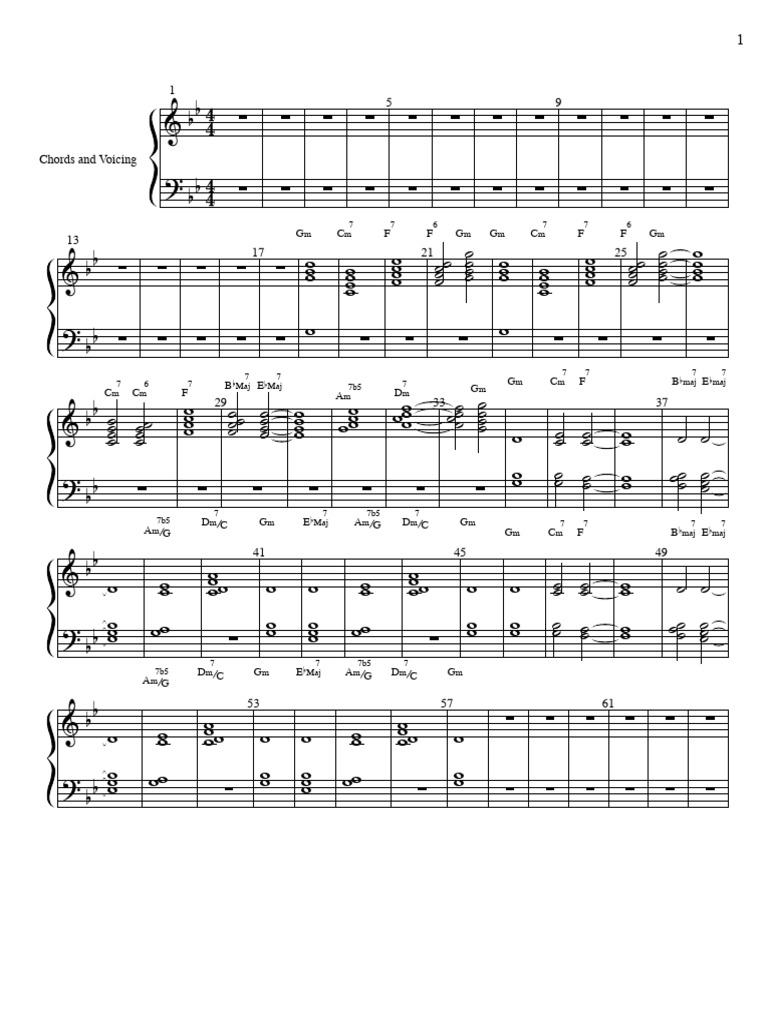 Del Bazi Chords and Voicing | PDF