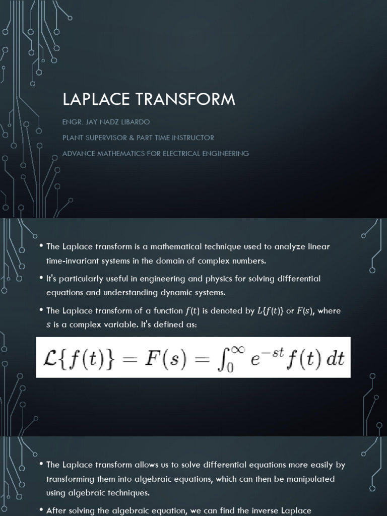 Laplace Transform Part 1 Complete | PDF