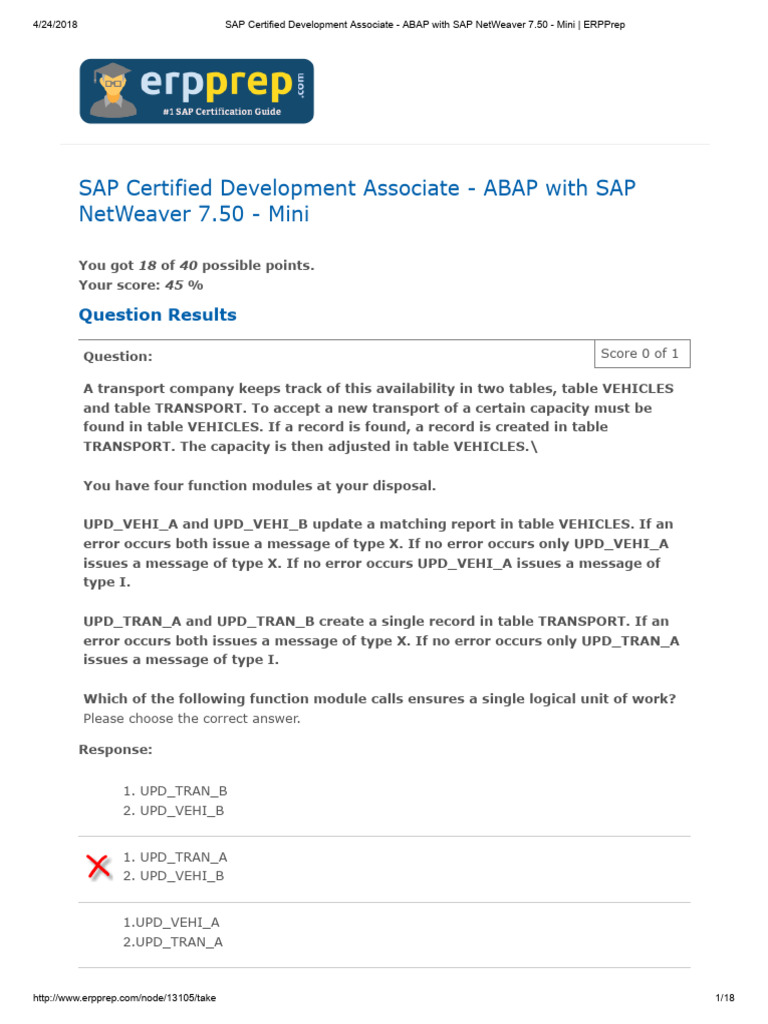 SAP Certified Development Associate ABAP With SAP NetWeaver 7.50 Mini ... SAP Certified Development Associate ABAP With SAP NetWeaver 7.50 Mini ...
