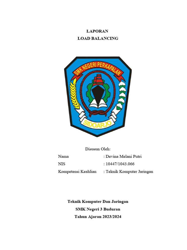 Laporan Load Balancing | PDF | Komputer | Teknologi & Rekayasa