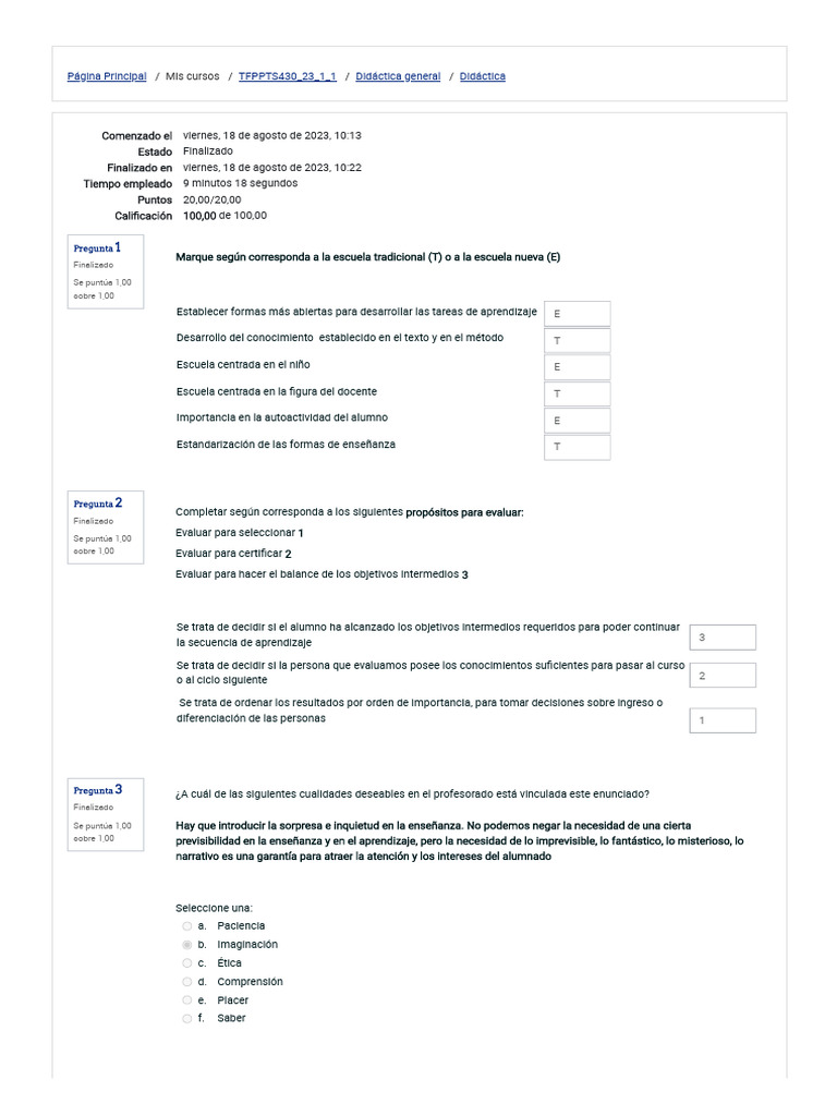 Didáctica Final | PDF | Enseñando | Evaluación