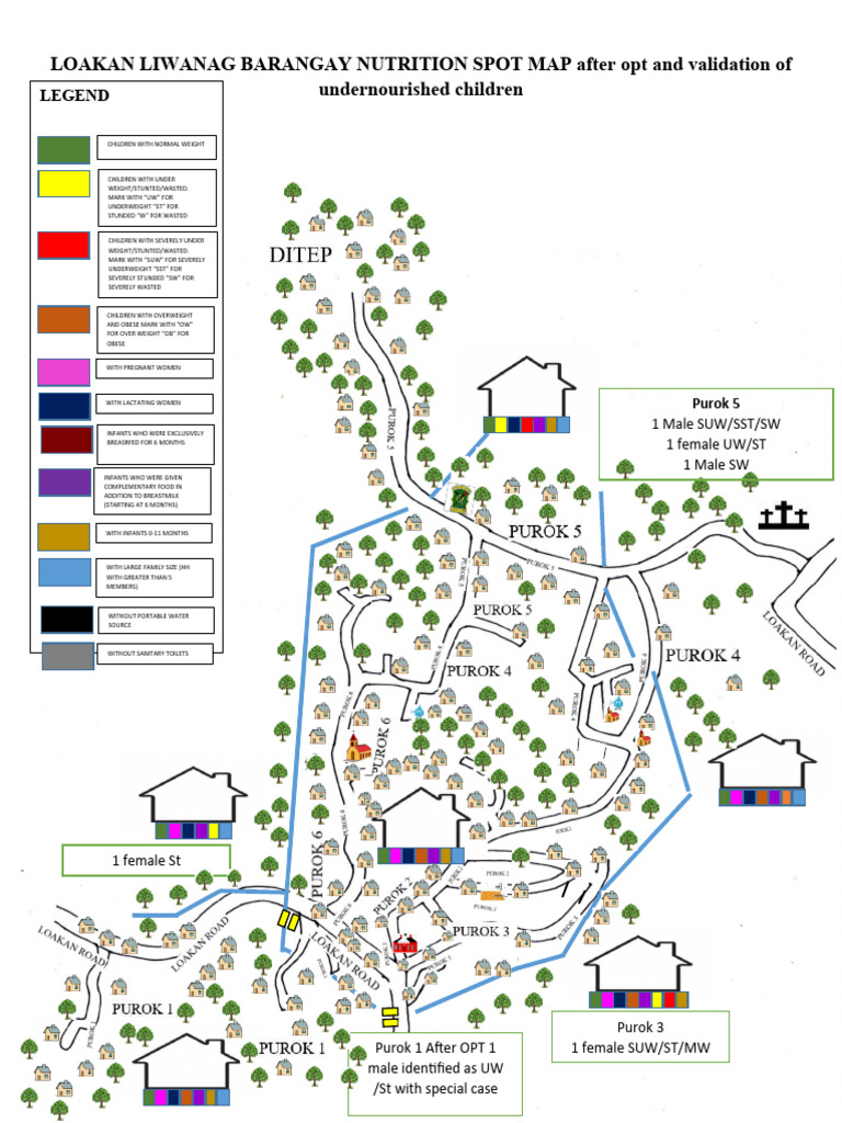 BARANGAY-NUTRITION SPOT MAP - Copy 2023 After OPT | PDF | Health ...