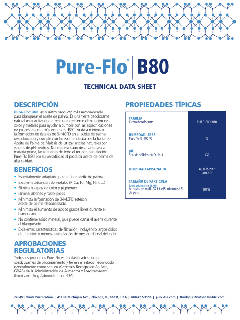 FICHA TÉCNICA P B80 | PDF | Sustancias químicas | Química