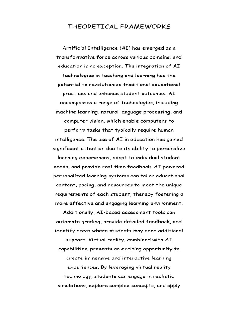 Theoretical Frameworks | PDF