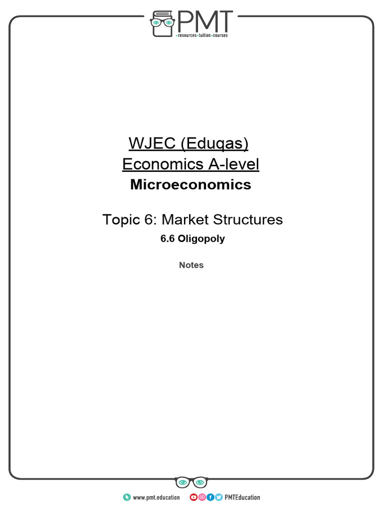 F) Oligopoly | PDF | Oligopoly | Profit (Economics)