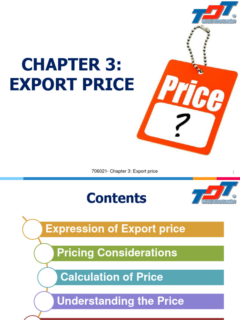 Chapter 3 - Export Rice | PDF | Business | Business Economics