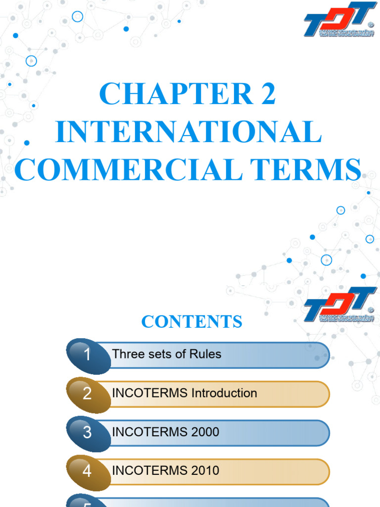 Chapter 2 - International Commercial Terms | PDF | Trade | Business