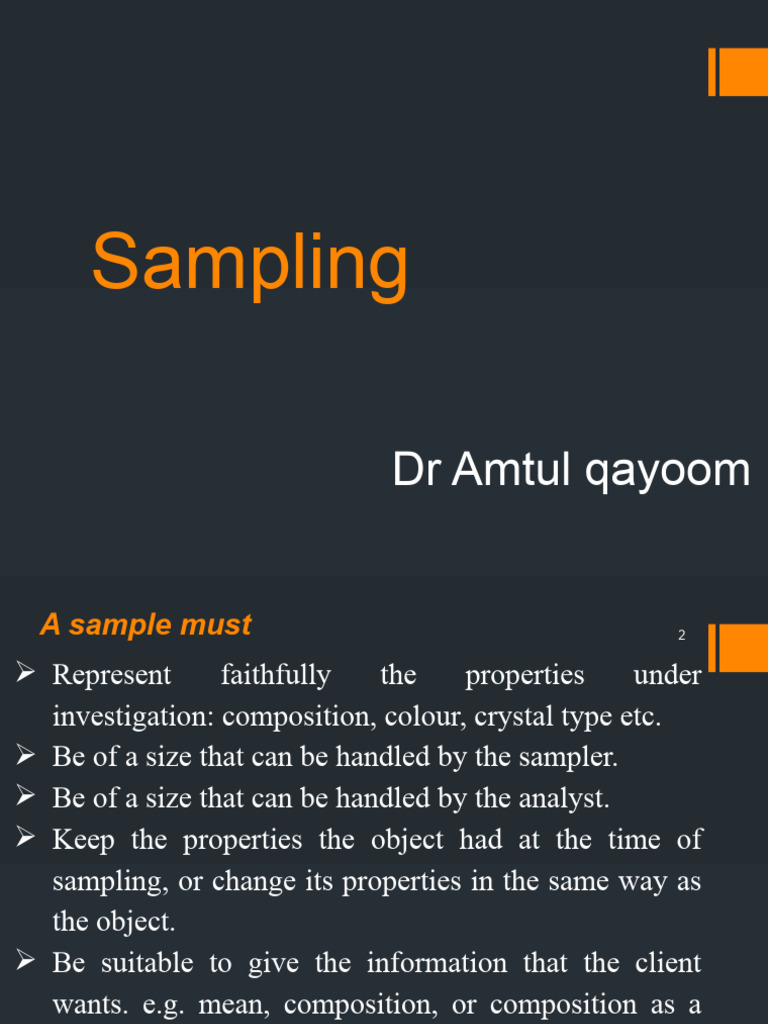 Sampling 2022 | PDF | Sampling (Statistics) | Statistics