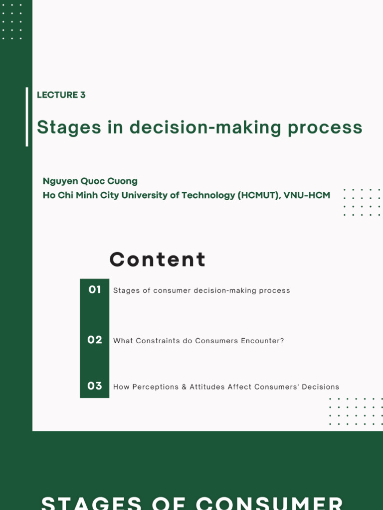 Lec3 - Stages in Decision-Making Process | PDF