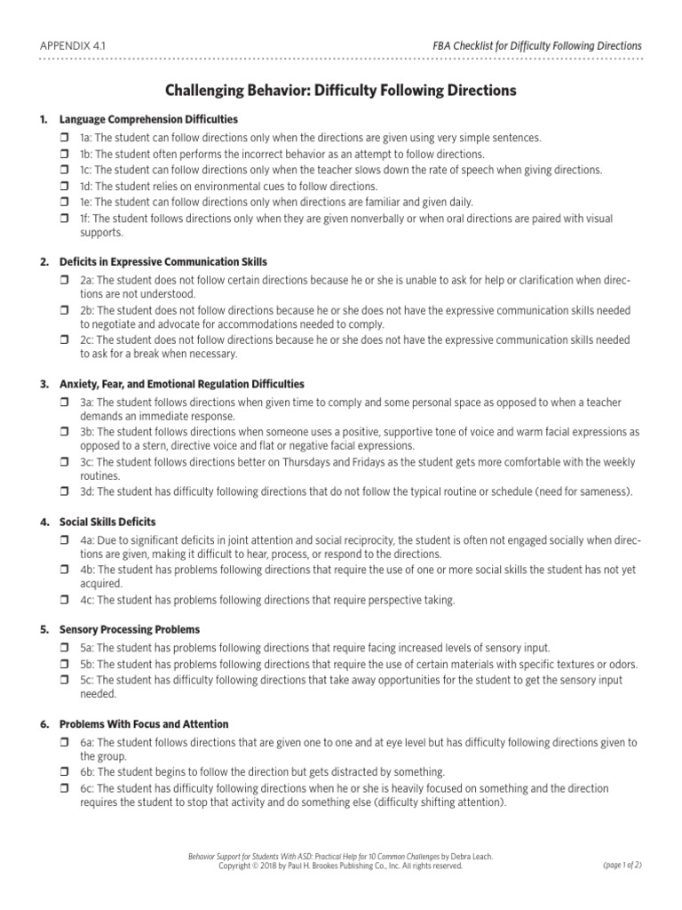 appendix_4.1_fba_checklist_for_difficulty_following_directions | PDF ...