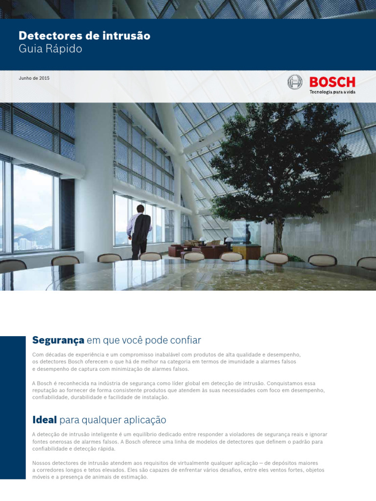 Bosch Intrusion Dete Quick Selection Guide PTBR 9007201854462859 | PDF ...