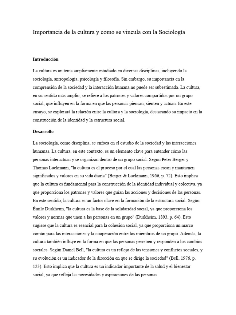 Ensayo de DEYVI Opcion A | PDF | Estructura social | Sociología
