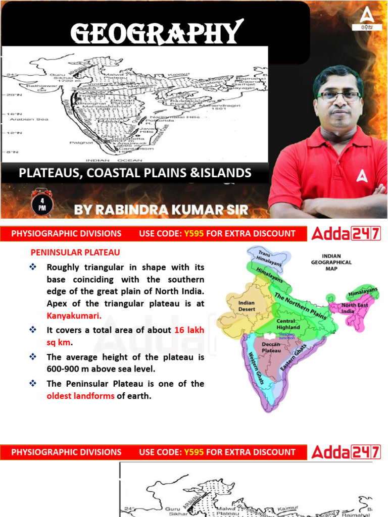 Physiographic Divisions-2 (Plateaus, Coastal Plain and Islands) - New ...