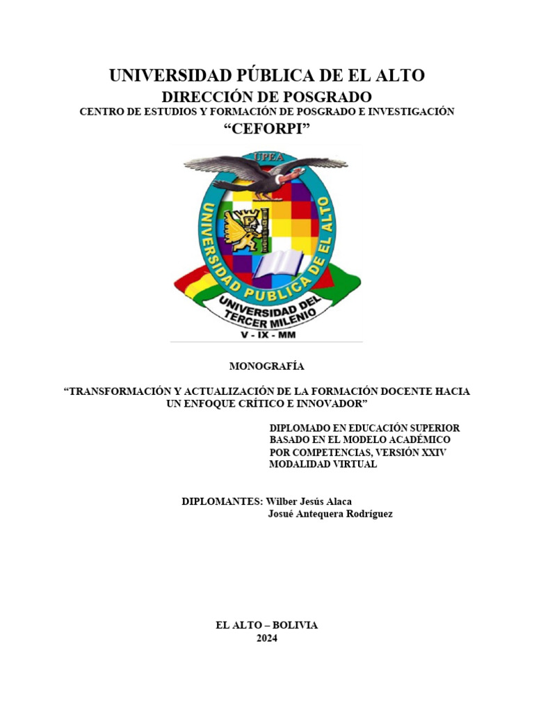 Wilber Jesús Alaca - Josué Antequera Rodríguez | PDF | Evaluación | Enseñando