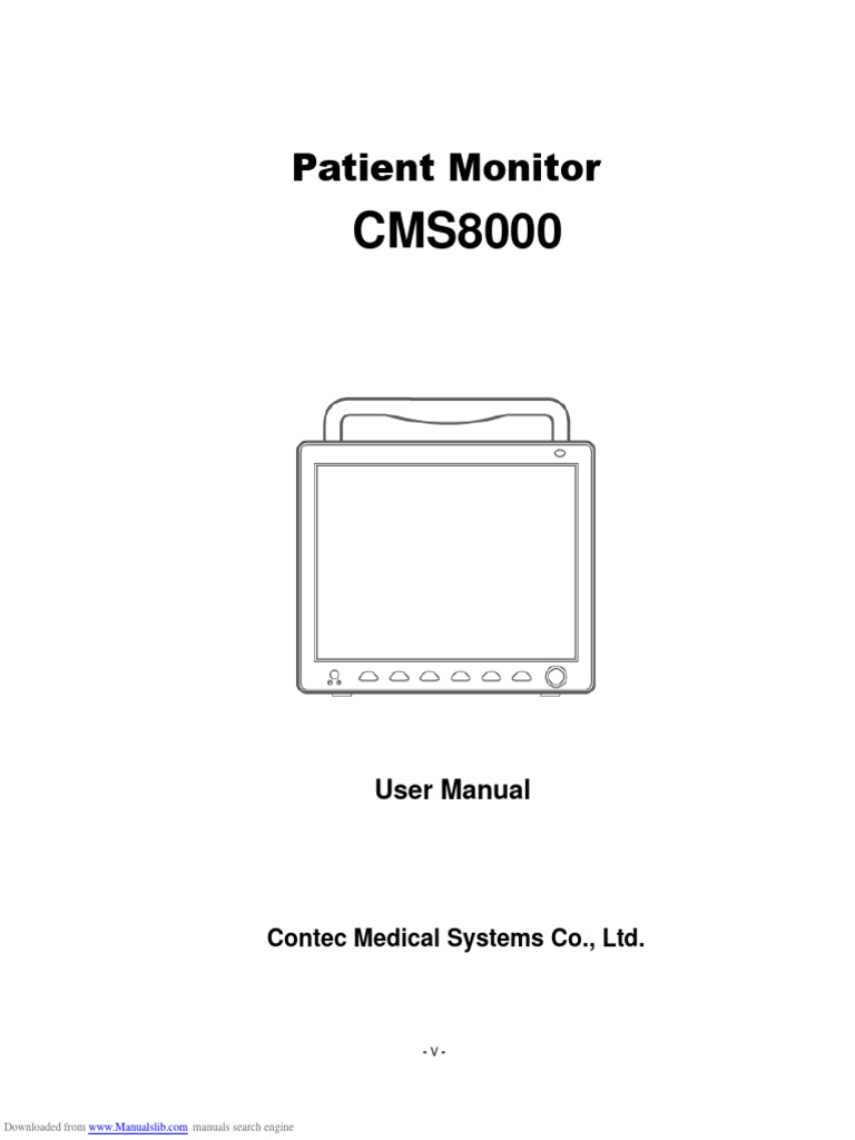CMS8000 - MONITOR PACIENTES Usuário | Download Free PDF | Blood ...