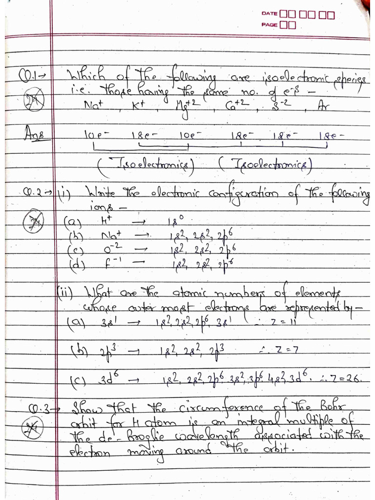 Important Questions of Chemistry Class 11th | PDF
