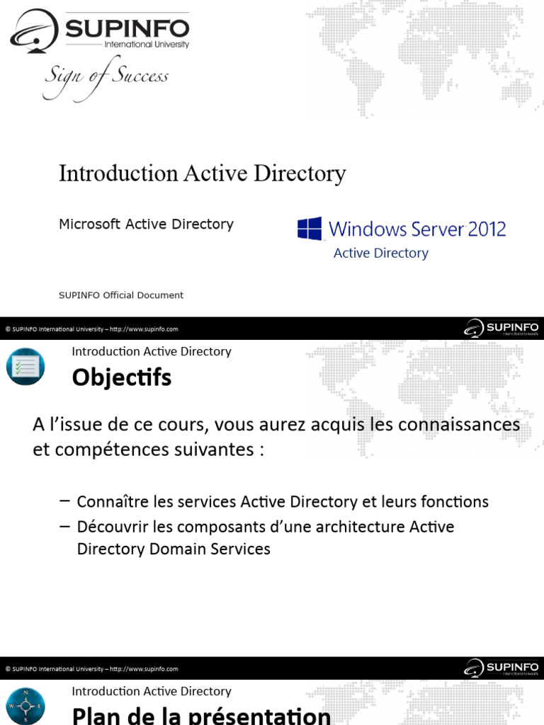 01 - Introduction Active Directory | PDF | Système de noms de domaines | Active Directory