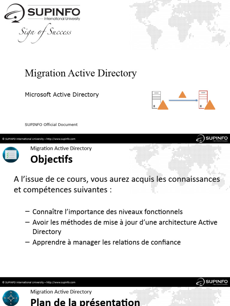 08 - Migration Active Directory | PDF | Active Directory | Windows Server 2008