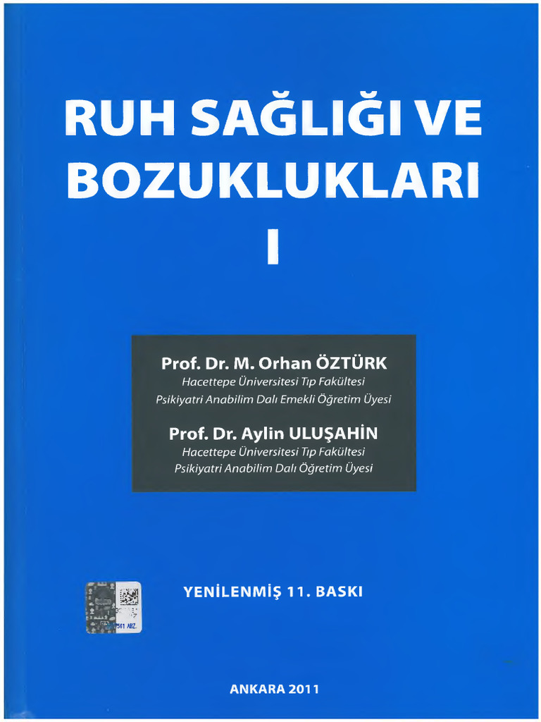 M Orhan Öztürk Aylin Uluşahin - Ruh Sağlığı ve Bozuklukları 1 | PDF