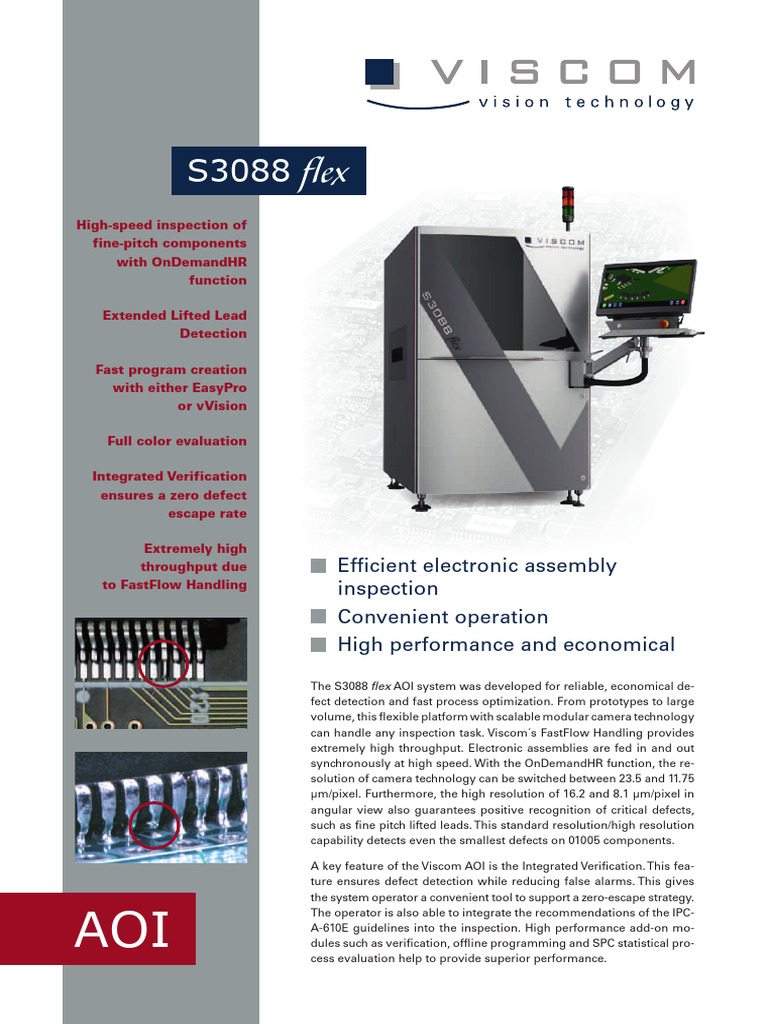 Viscom Brochure S3088 Flex en Rev1 | PDF | Computing | Computer Engineering