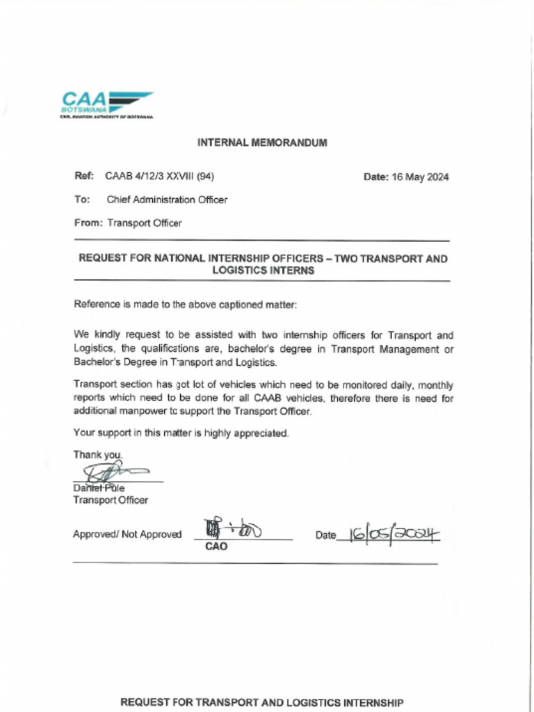 Request For Interns | PDF