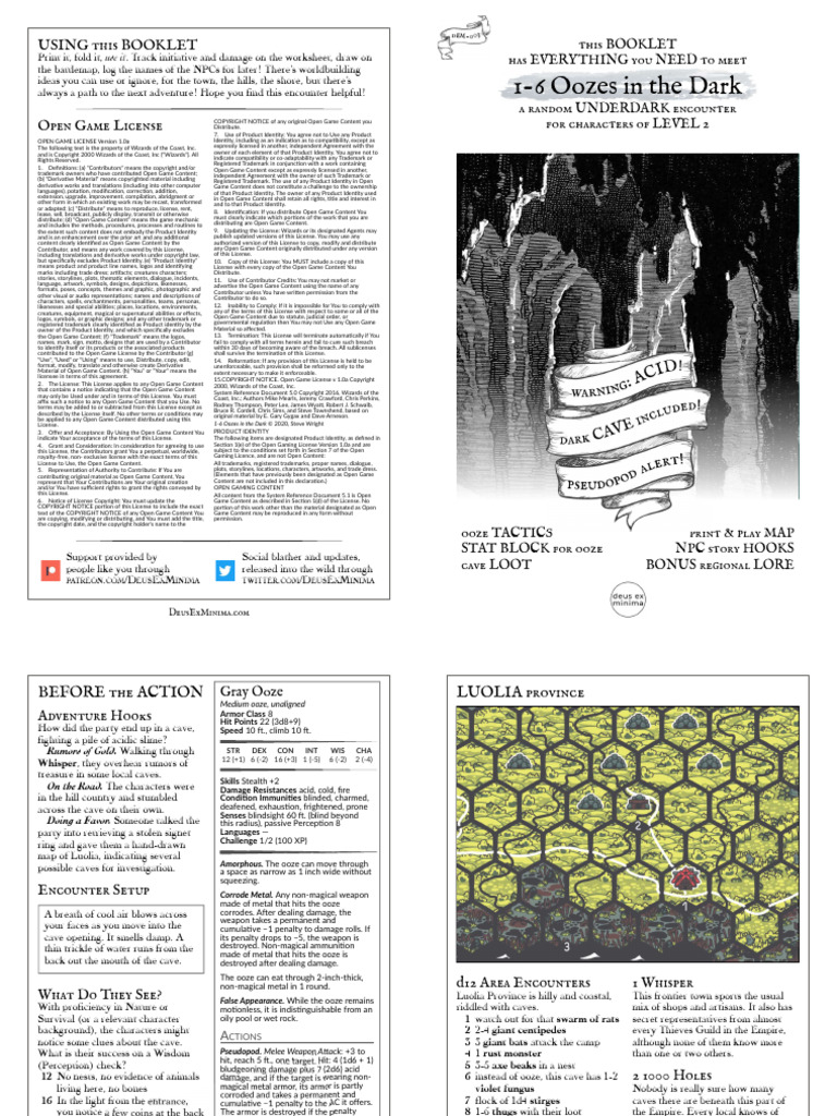 Dem-003 1-6 Oozes in The Dark Color v1.0 | PDF | License | Copyright