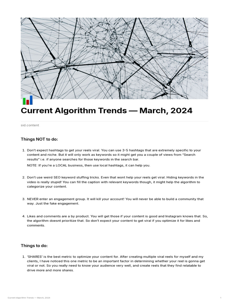 Current Algorithm Trends March 2024 | PDF | Search Engine Optimization ...